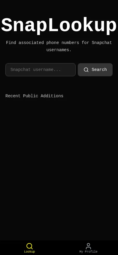 Snapchat User Lookup