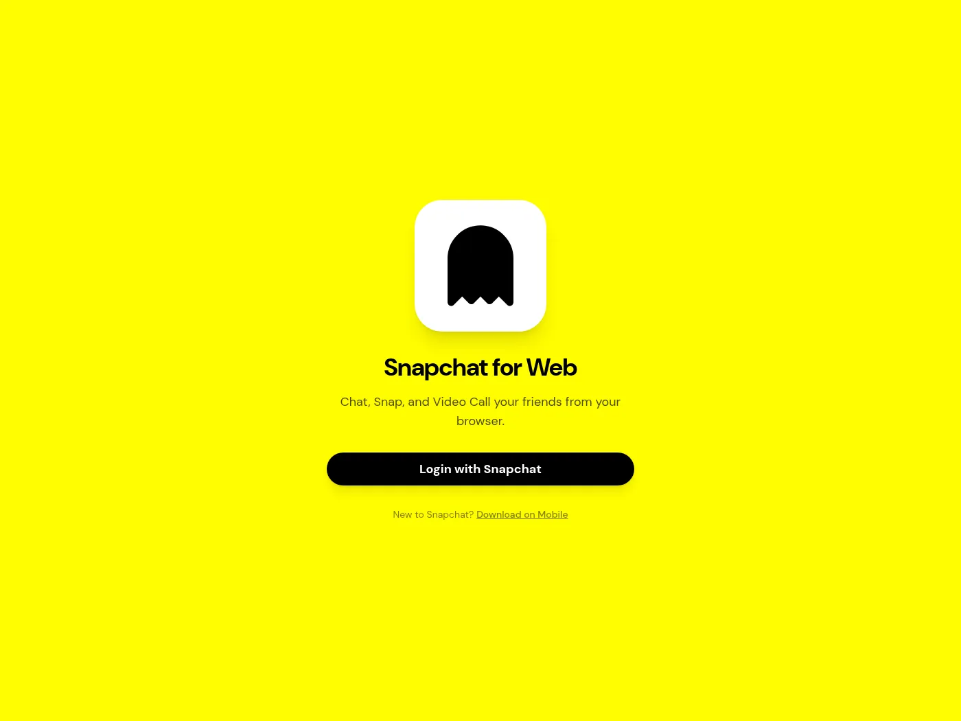 SnapChat Web Clone