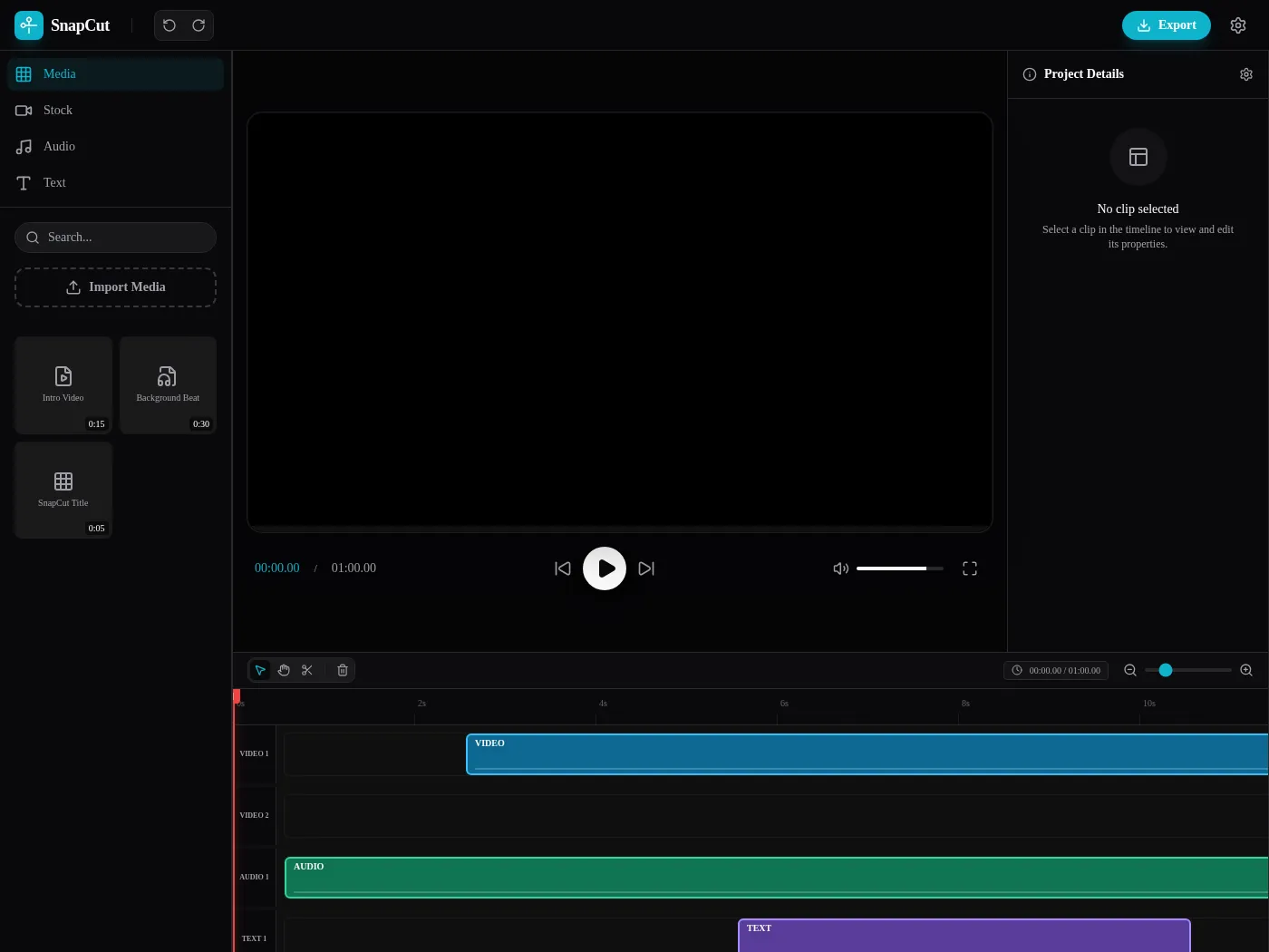 SnapCut Video Editor
