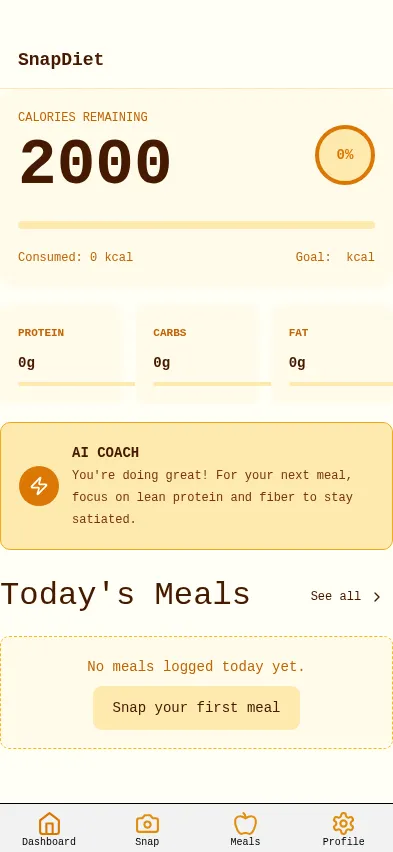 SnapDiet AI Tracker