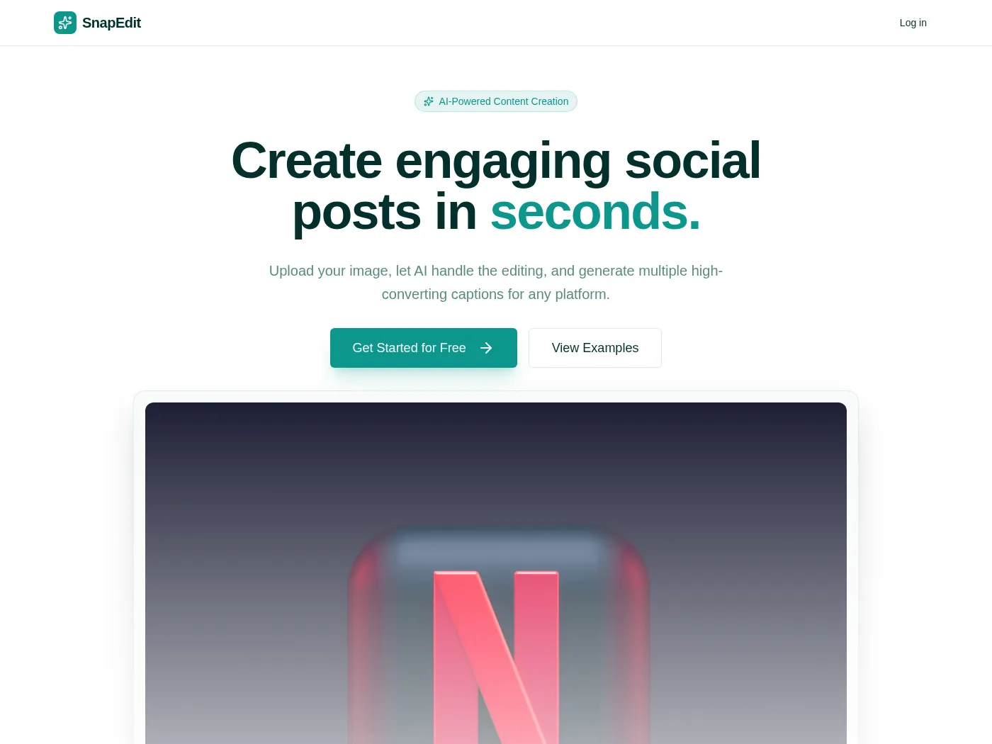 SnapEdit Caption Tool