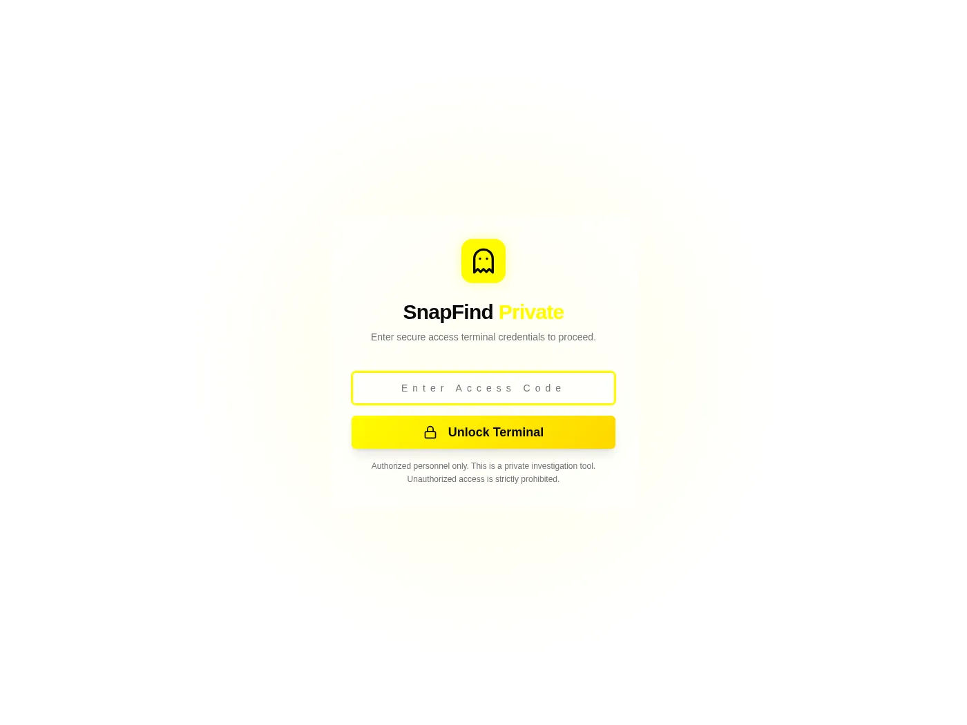 SnapFind Private Tool