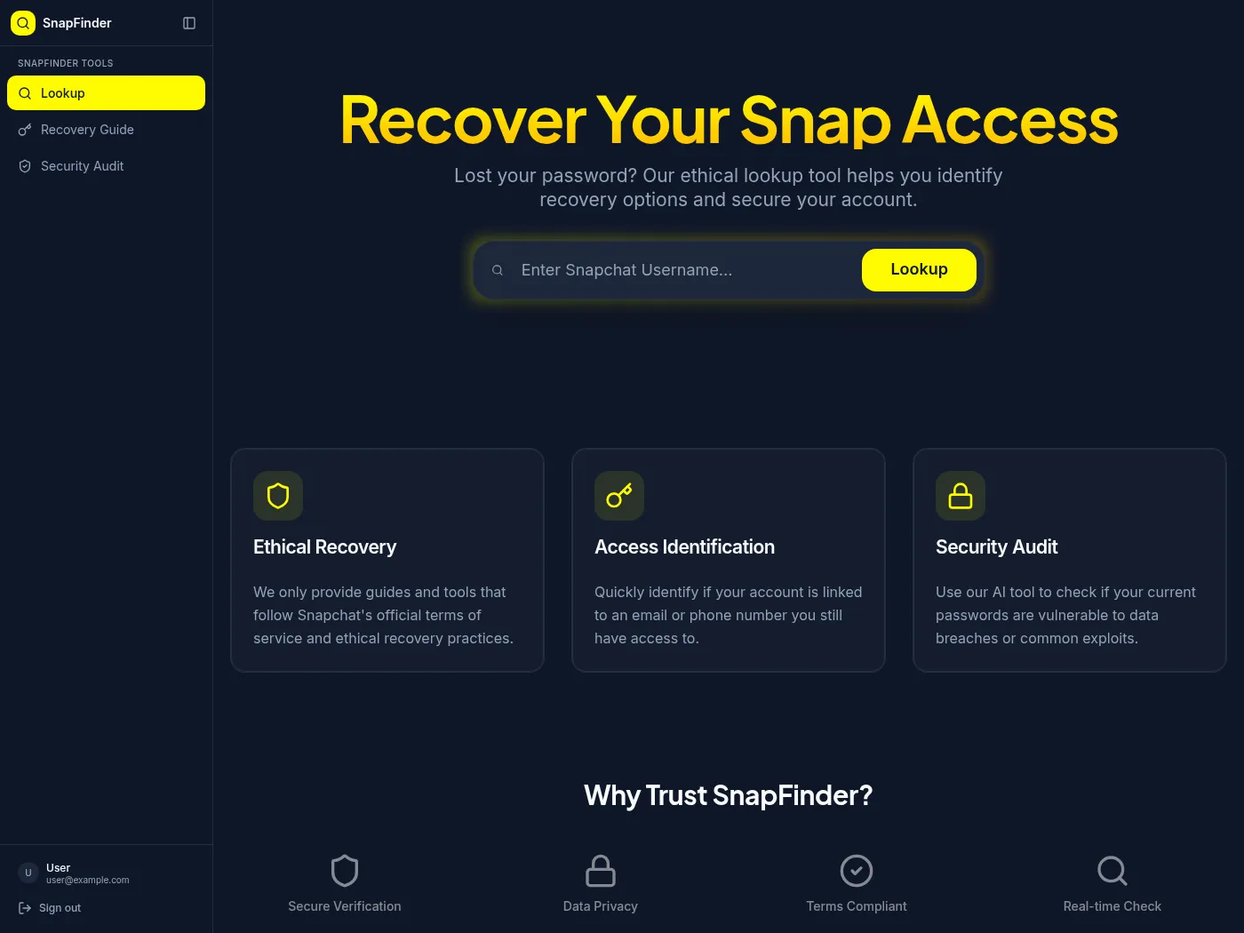 SnapFinder Lookup