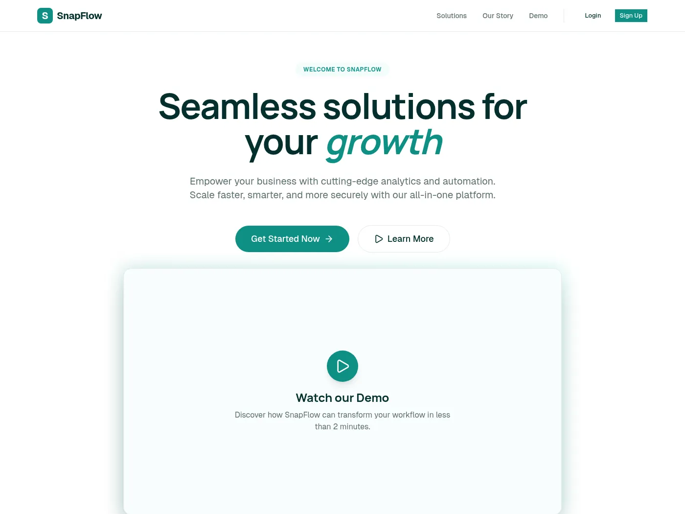 SnapFlow Web App
