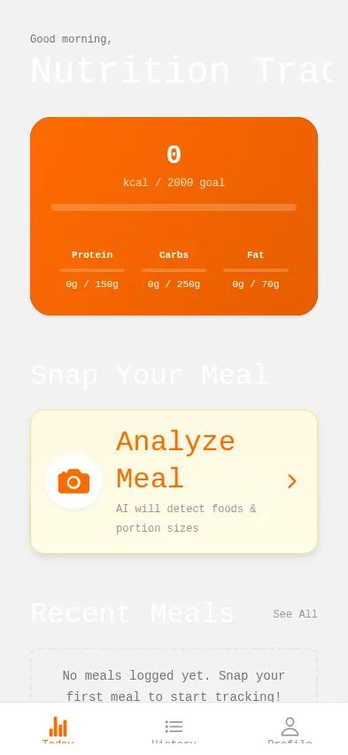 SnapFood Nutrition Tracker