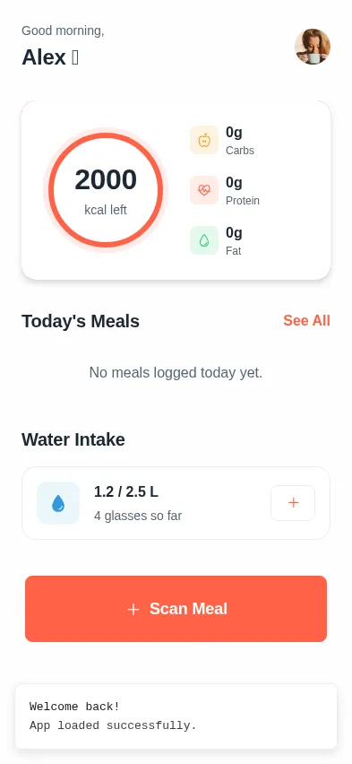 SnapMeal AI Tracker