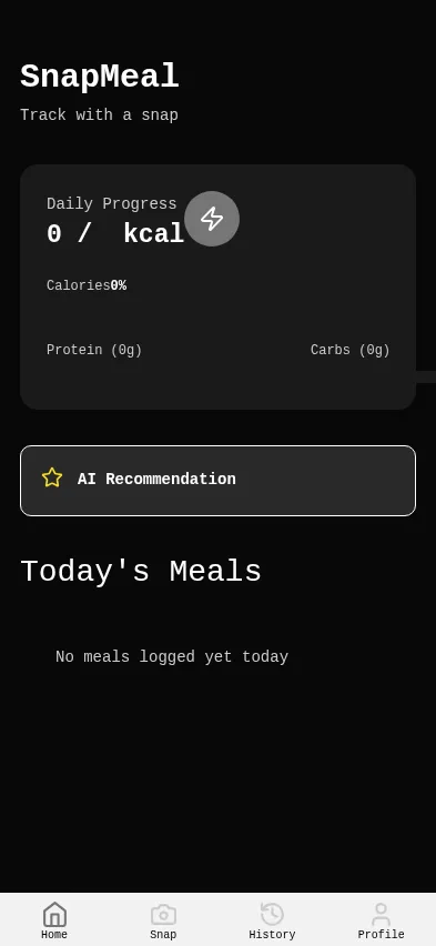 SnapMeal Tracker
