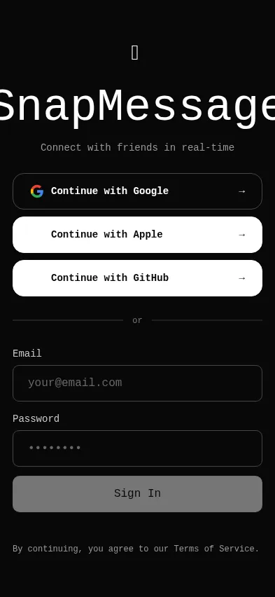 SnapMessage App