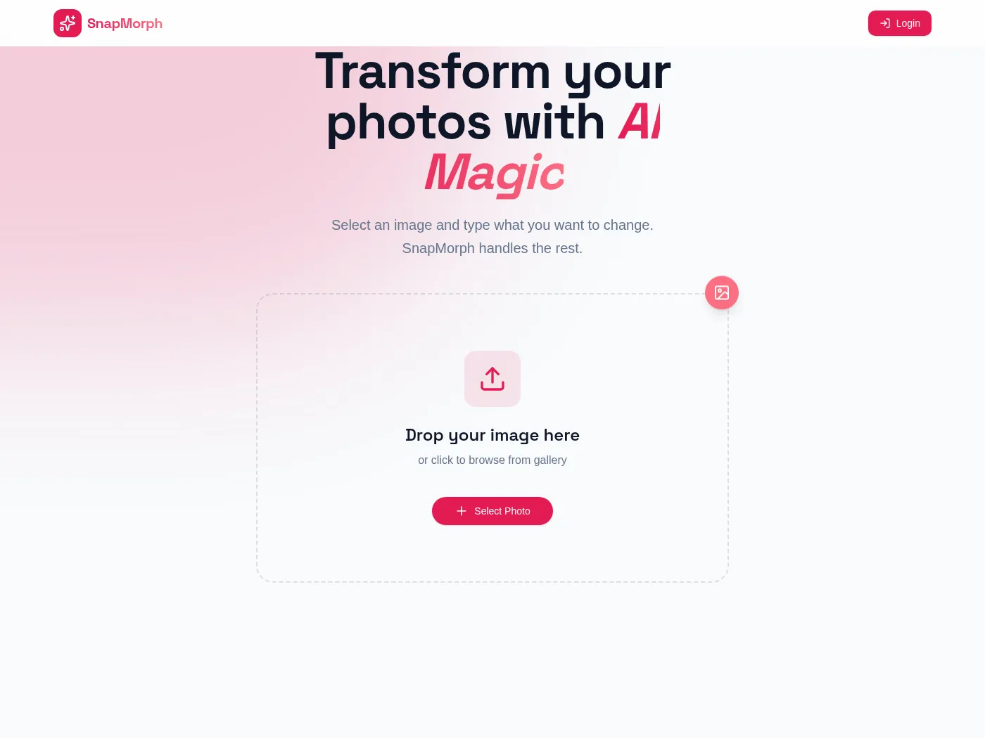 SnapMorph AI Editor
