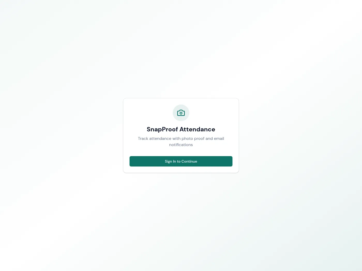 SnapProof Attendance App