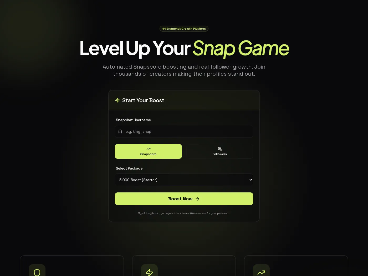 SnapScore Booster Hub