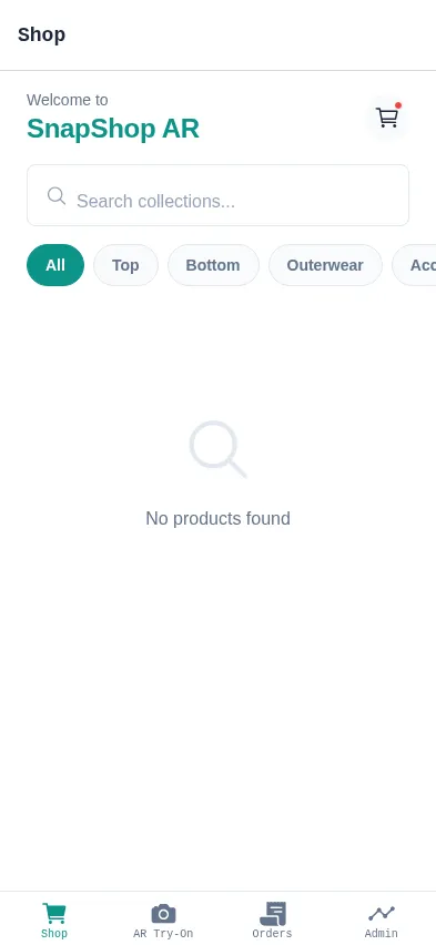 SnapShop AR Fashion App