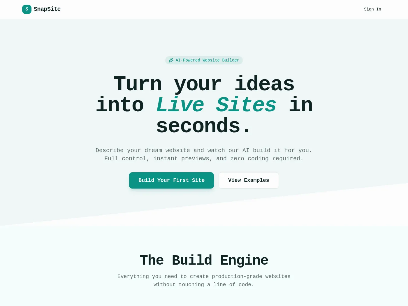 SnapSite Builder