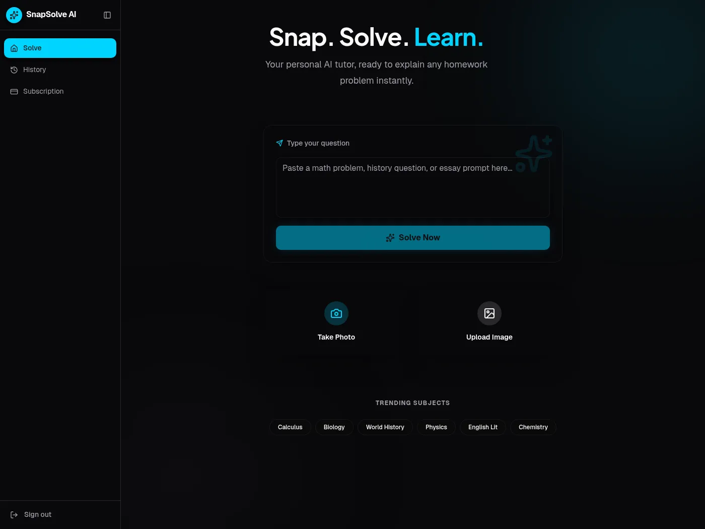 SnapSolve AI
