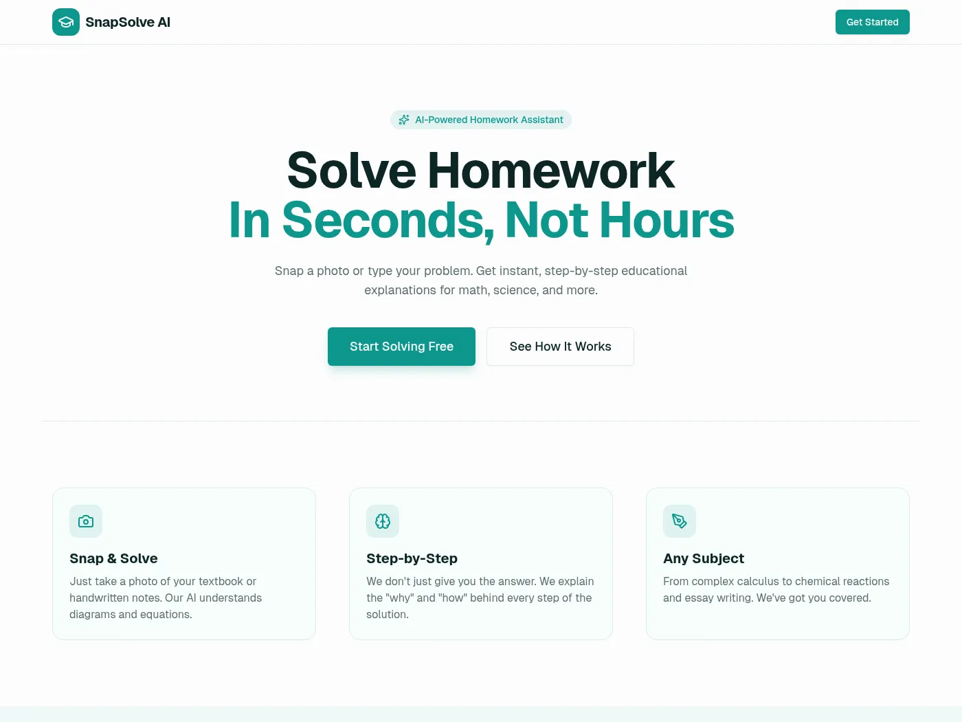 SnapSolve AI Helper