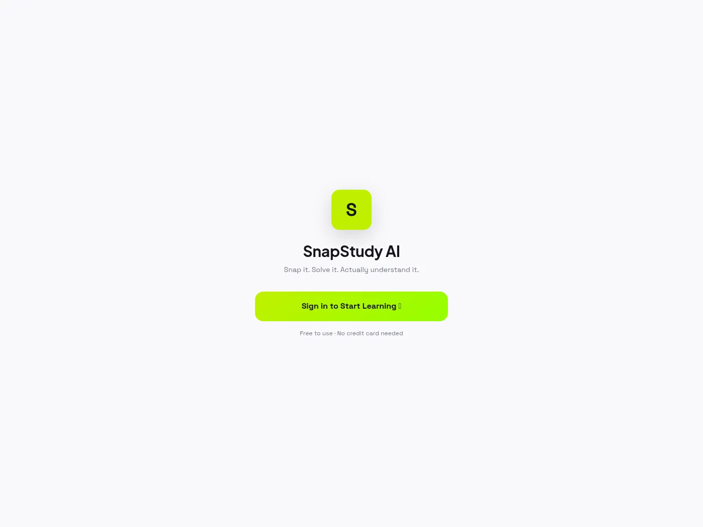 SnapStudy AI