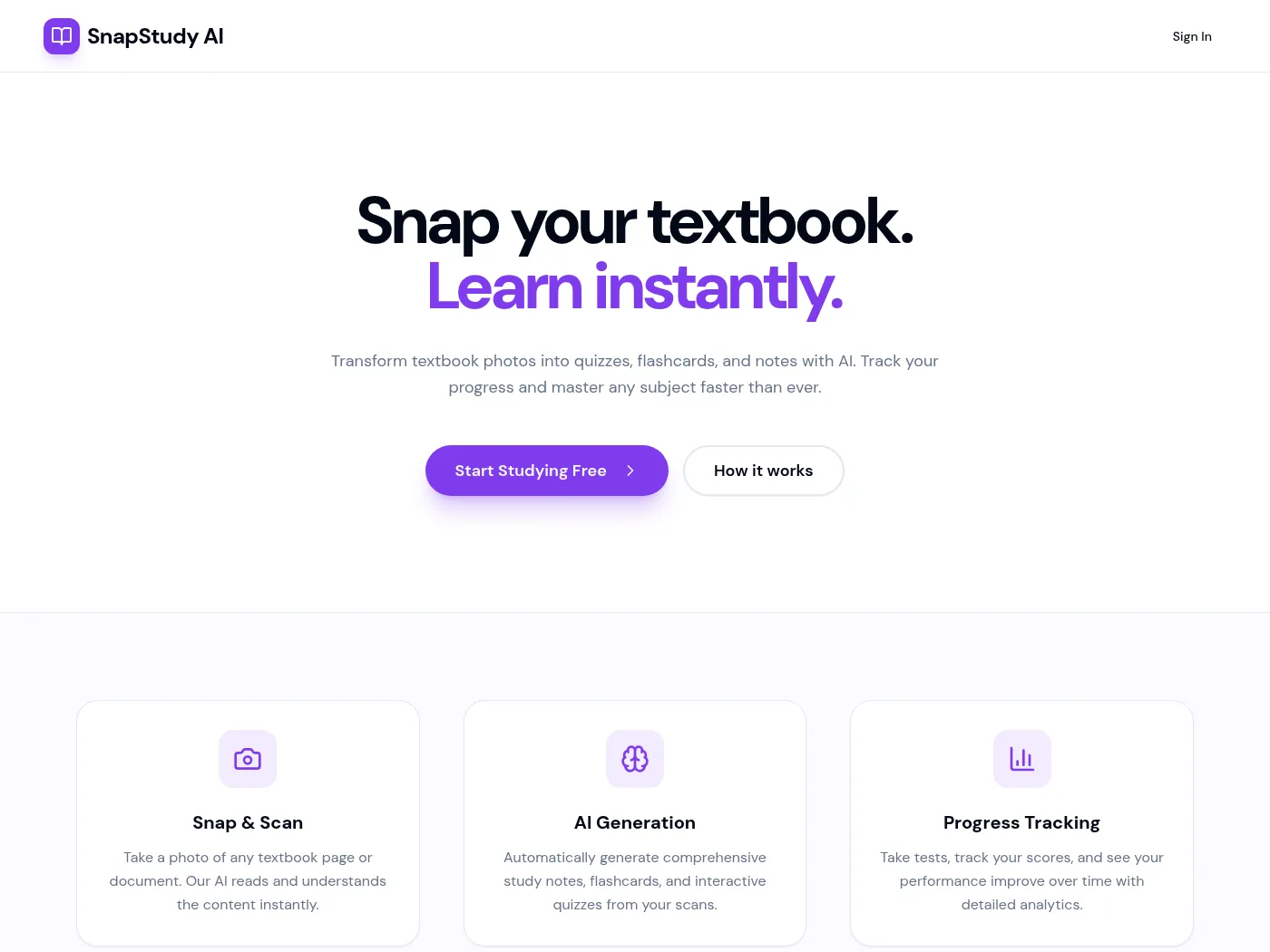 SnapStudy AI