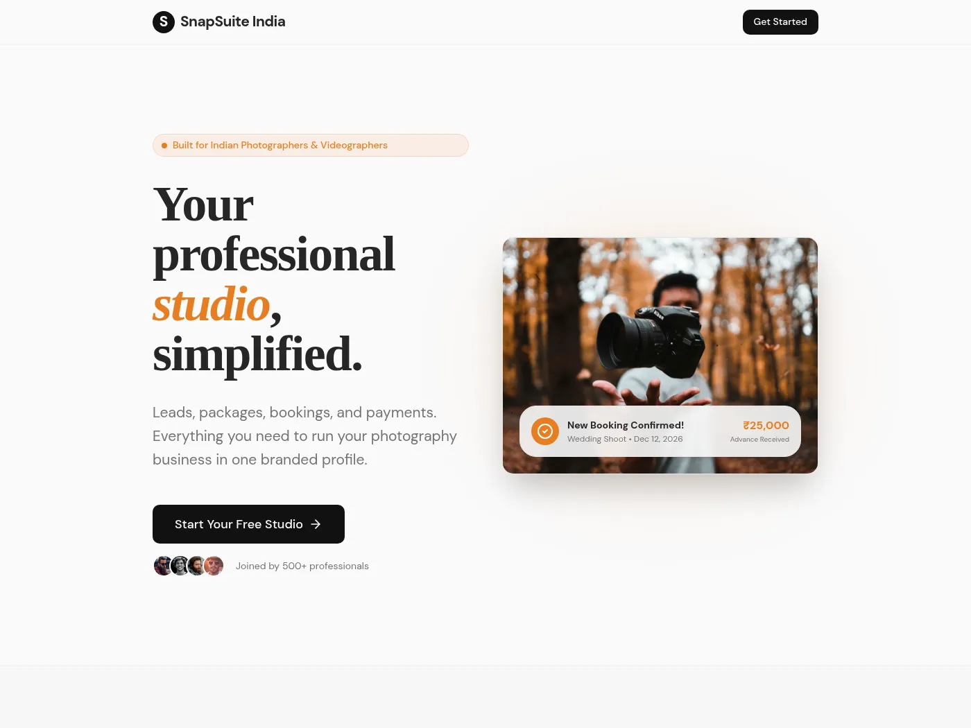 SnapSuite India MVP
