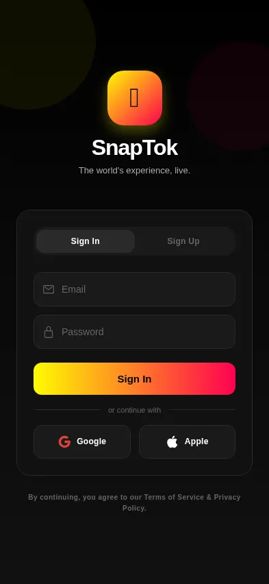 SnapTok Experience