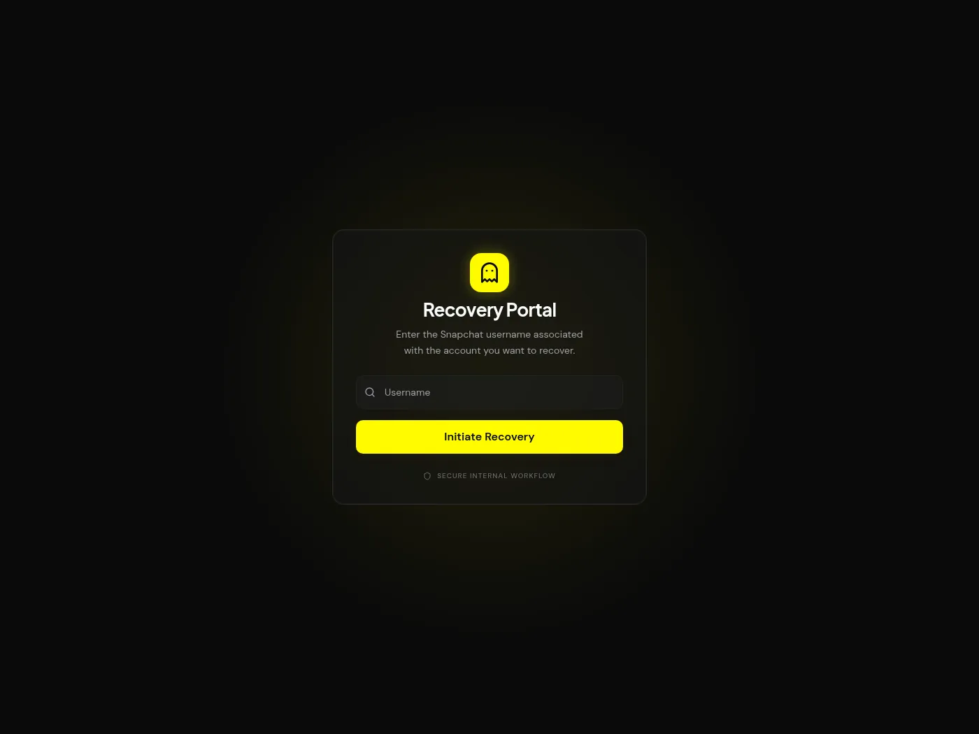 SnapTools Recovery Portal