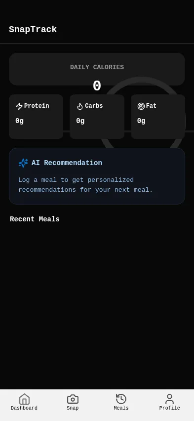 SnapTrack Nutrition App