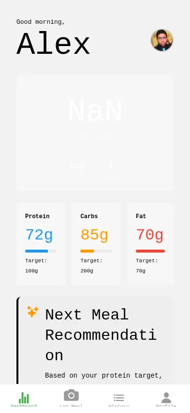 SnapTrack Nutrition App