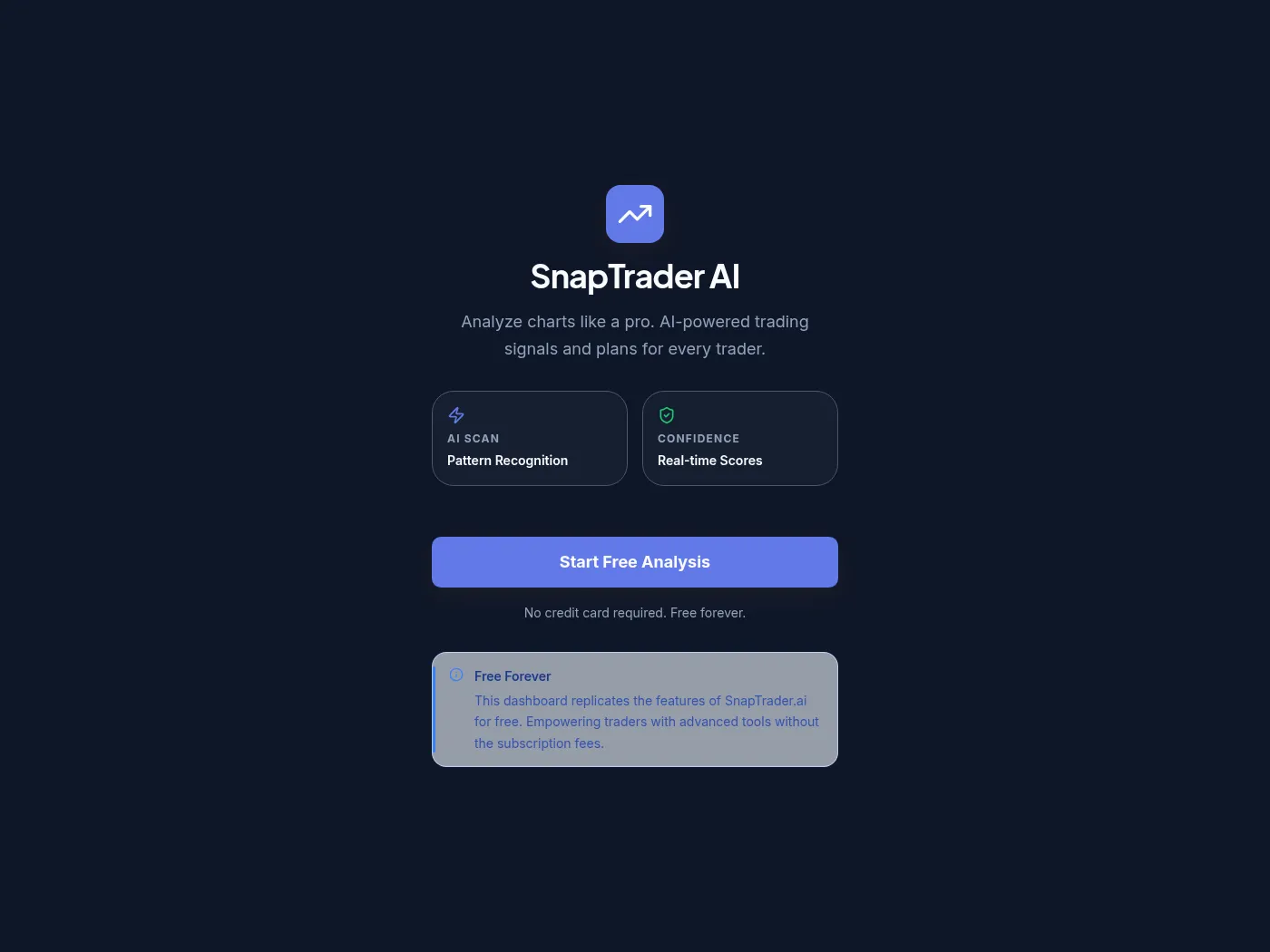 SnapTrader Dashboard Clone
