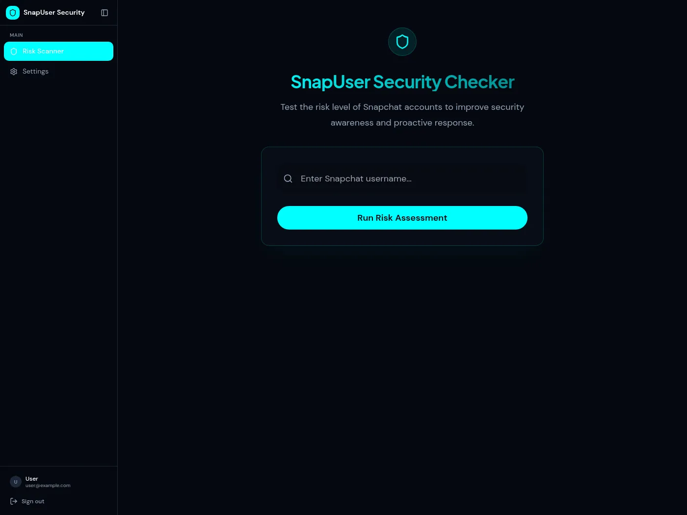 SnapUser Security Checker