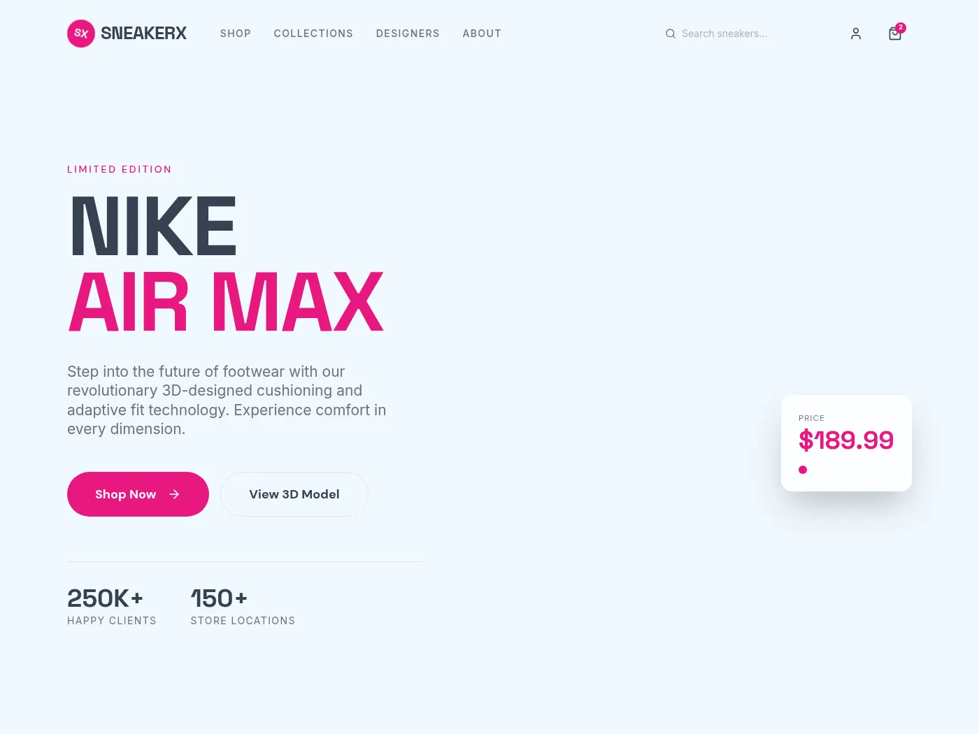 SneakerX 3D Shop