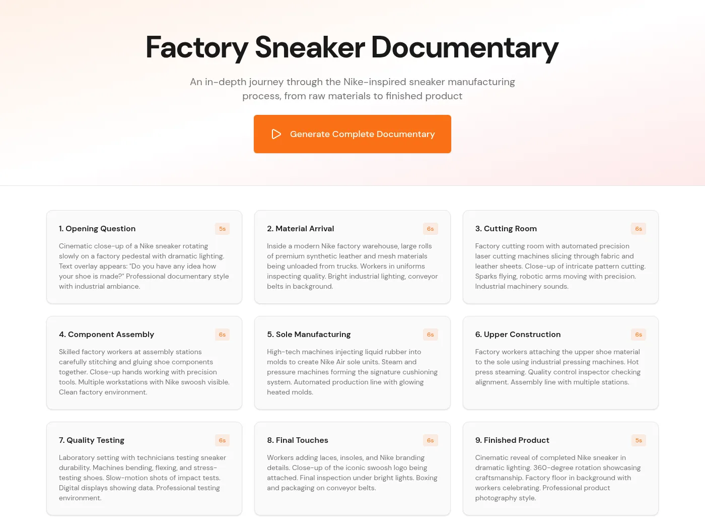 Factory Sneaker Documentary