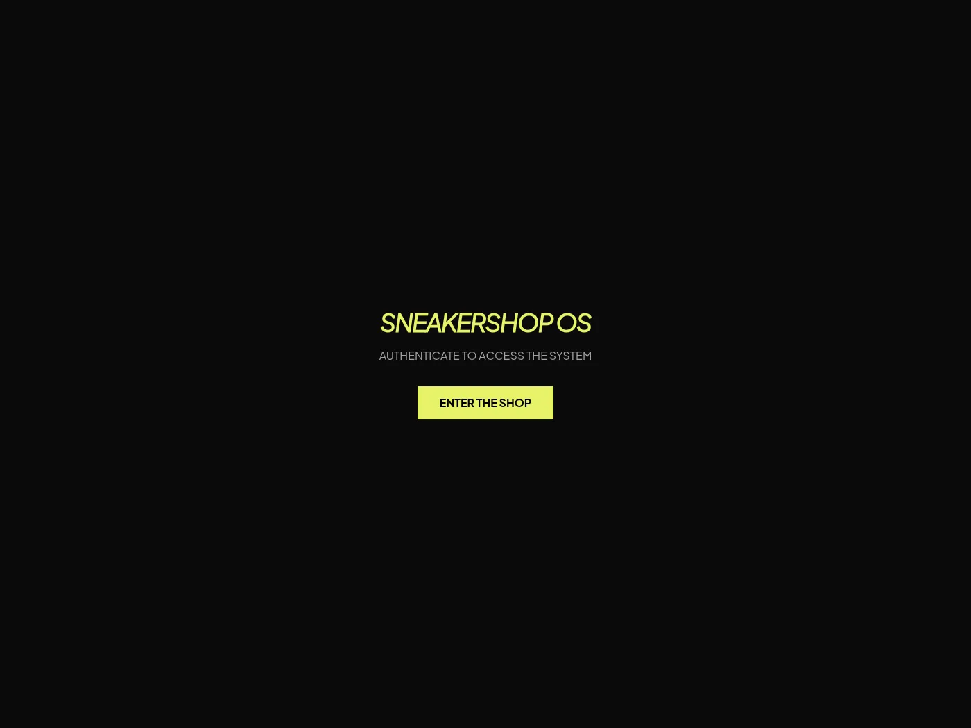 SneakerShop OS