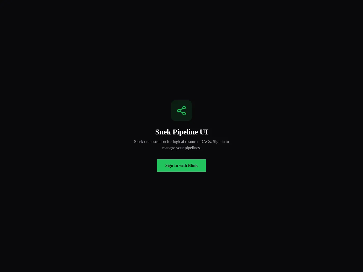 Snek Pipeline UI