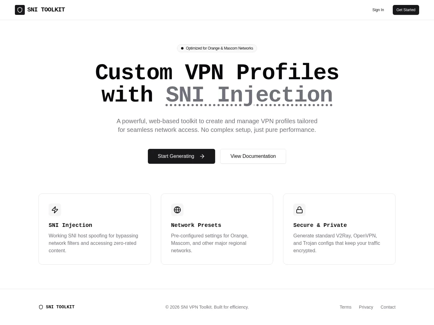 SNI VPN Toolkit