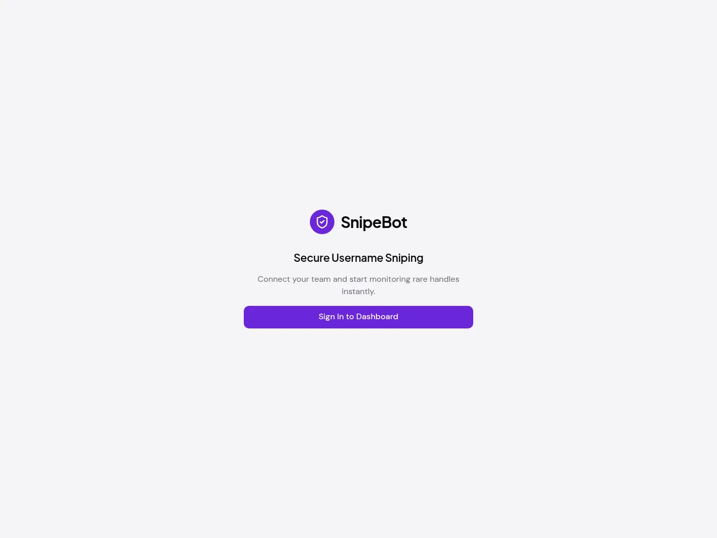 Username SnipeBot