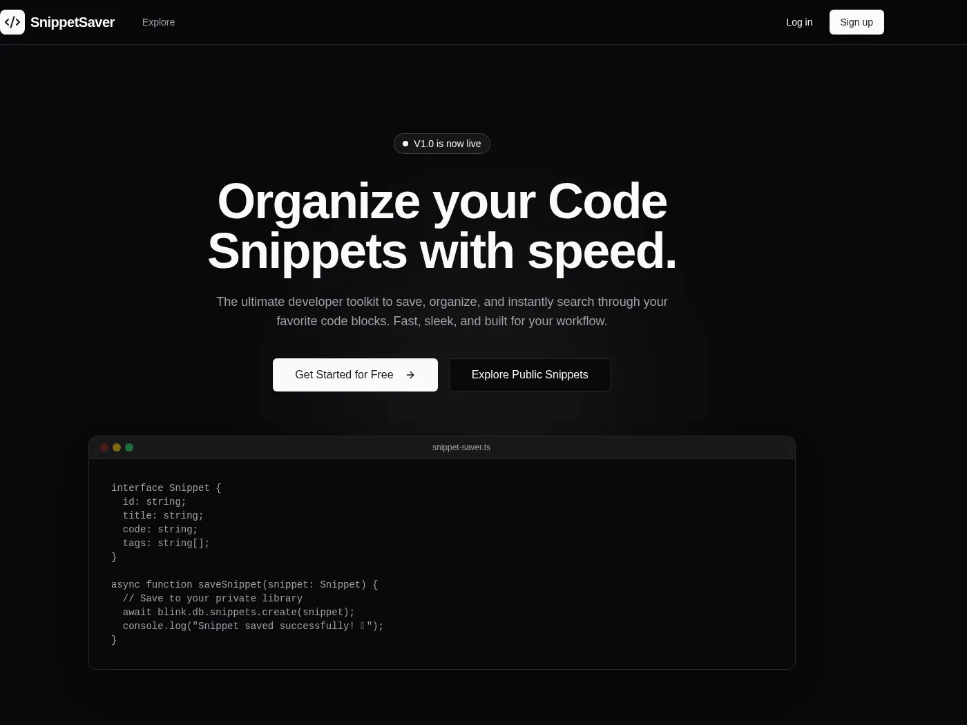 Snippet Saver