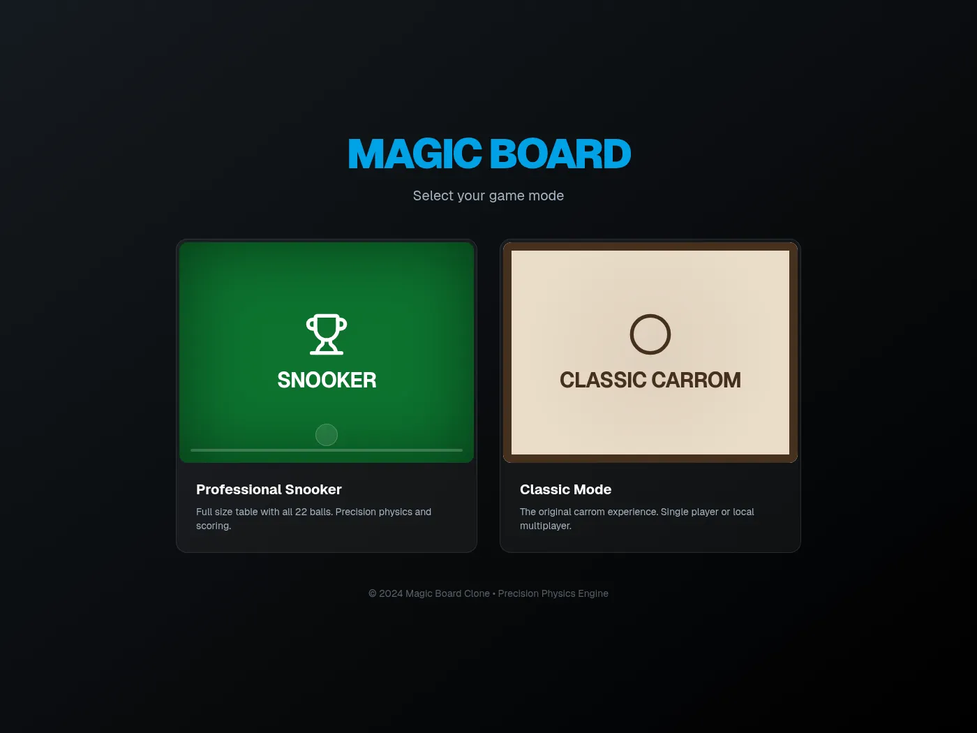 Snooker Carrom Clone