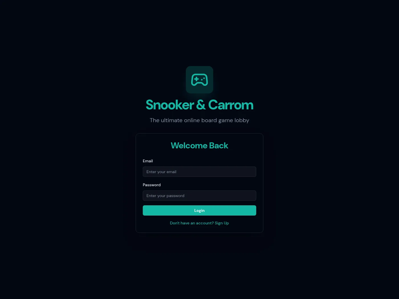 Snooker & Carrom Online Lobby