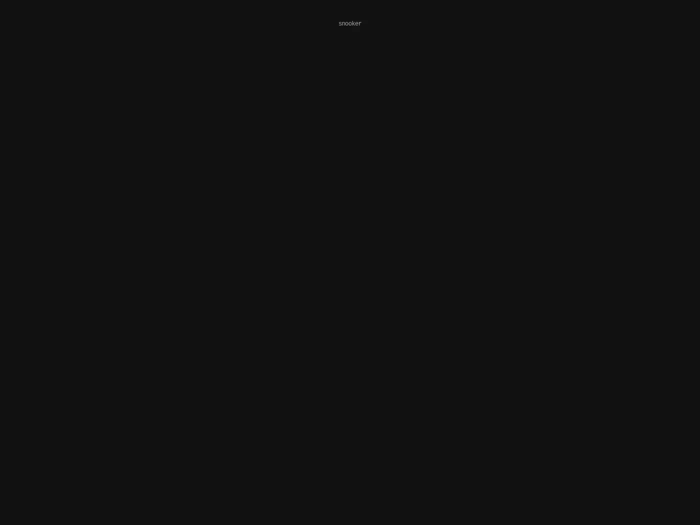 Minimal Snooker Web Game