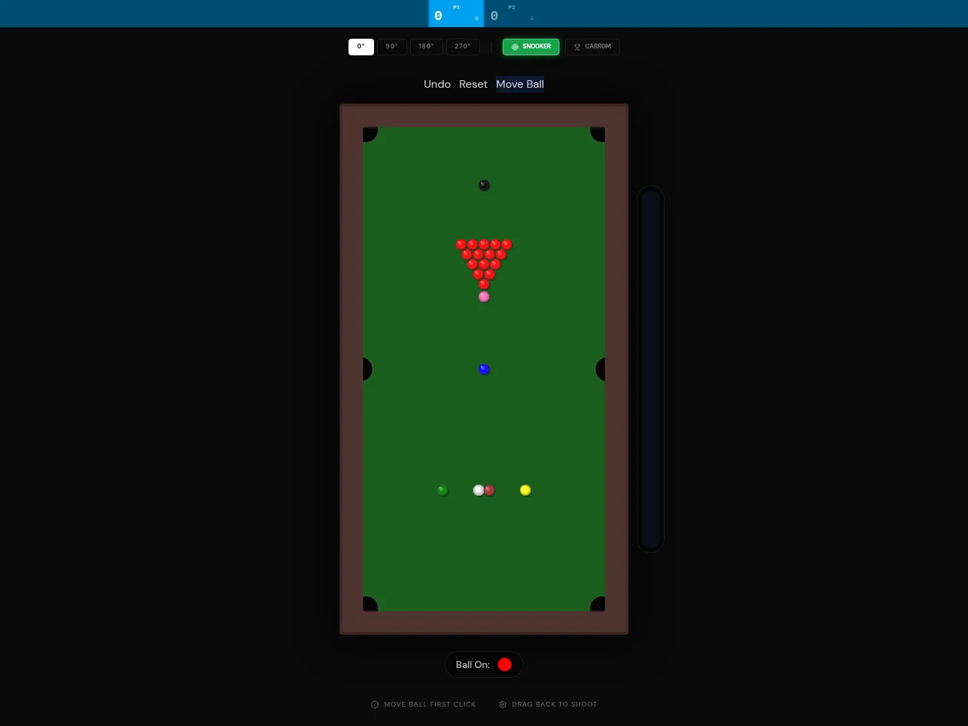 Snooker Table Web Clone