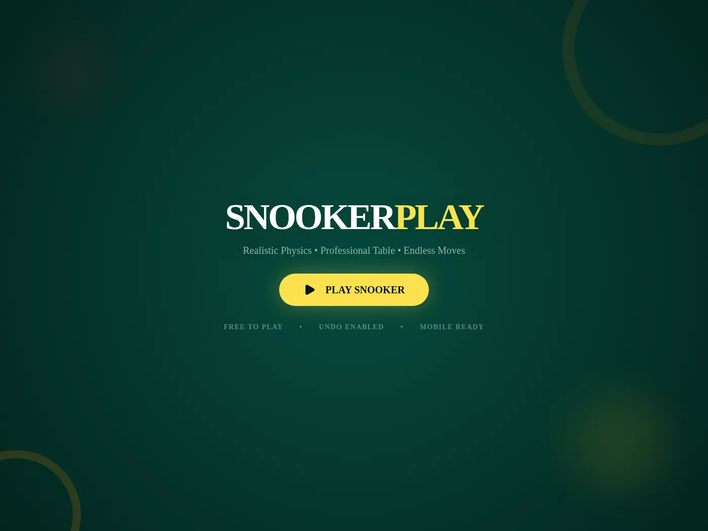 SnookerPlay Web Game