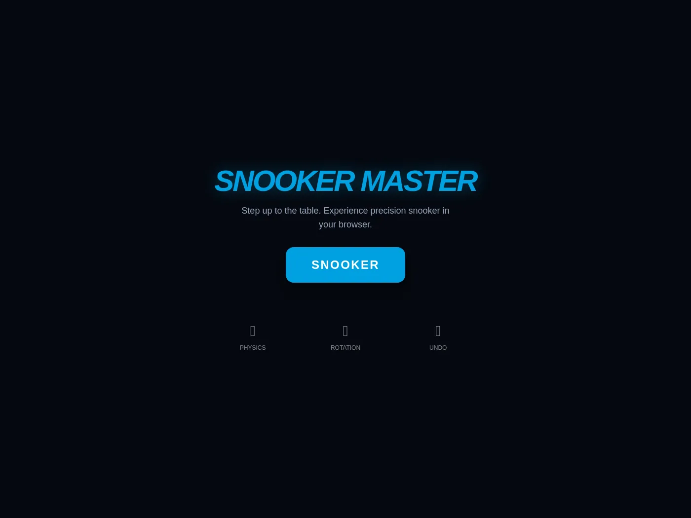Snooker Web Game