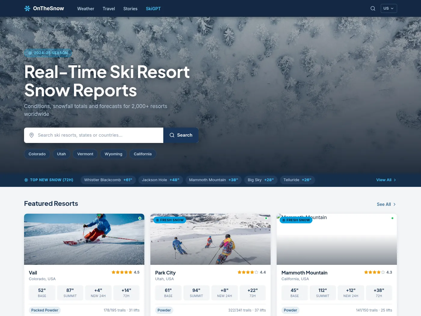 SnowReport Clone