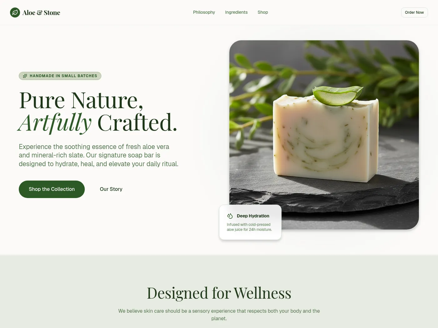 Aloe Soap Photo Touch