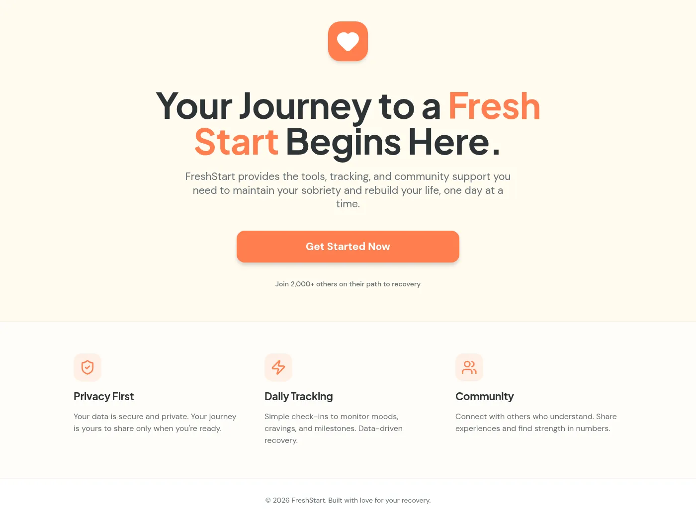 FreshStart Recovery App