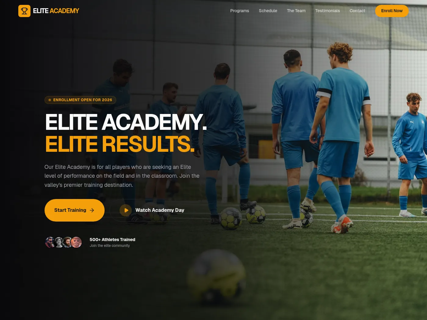 Elite Soccer Academy Site