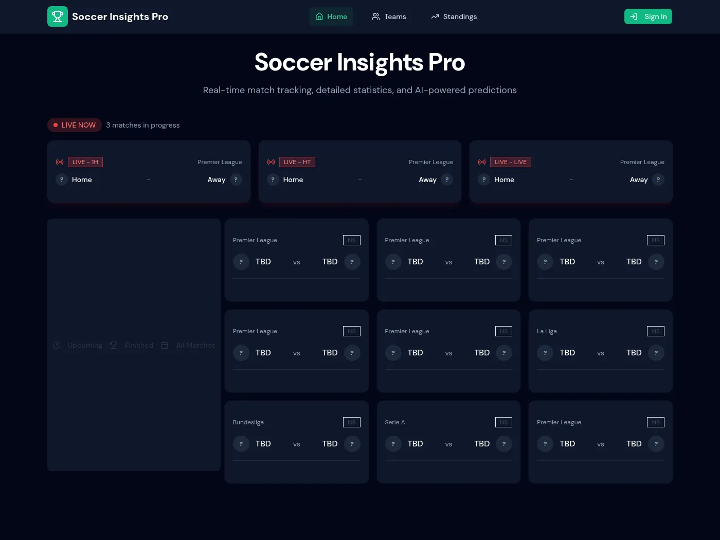 Soccer Insights Pro