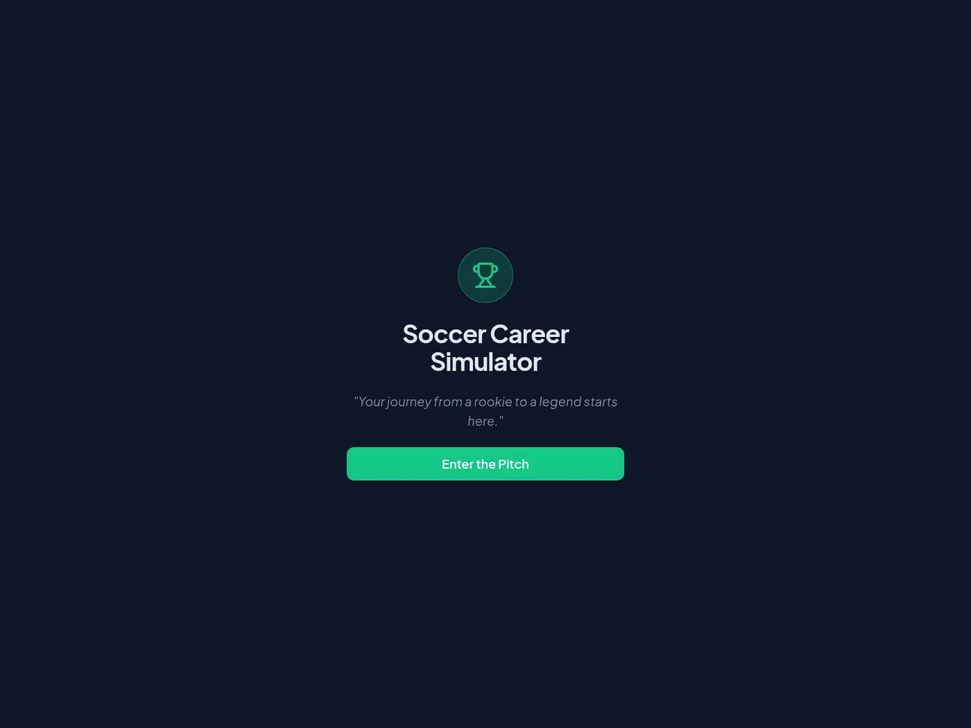 Soccer Career Sim