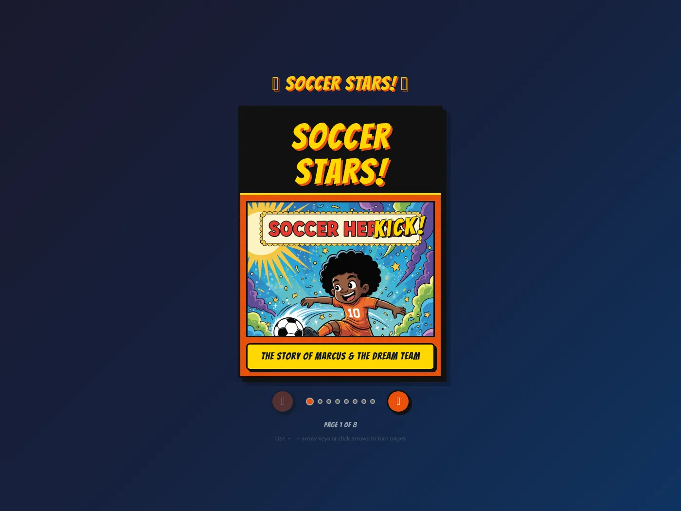 Soccer Stars Cartoon Book
