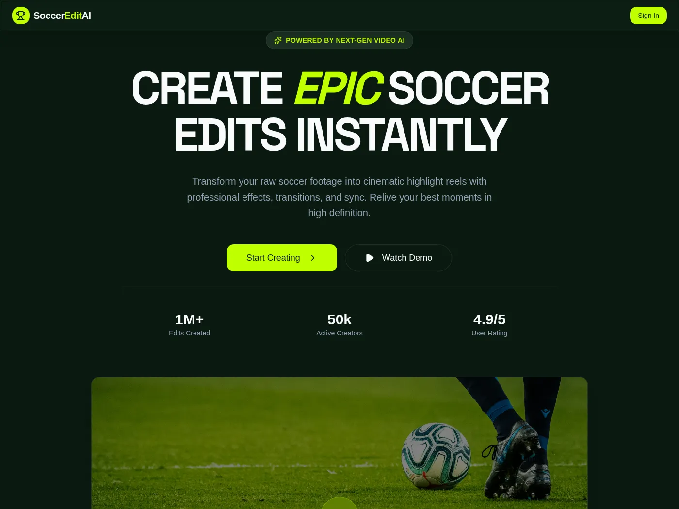 Soccer Edit AI