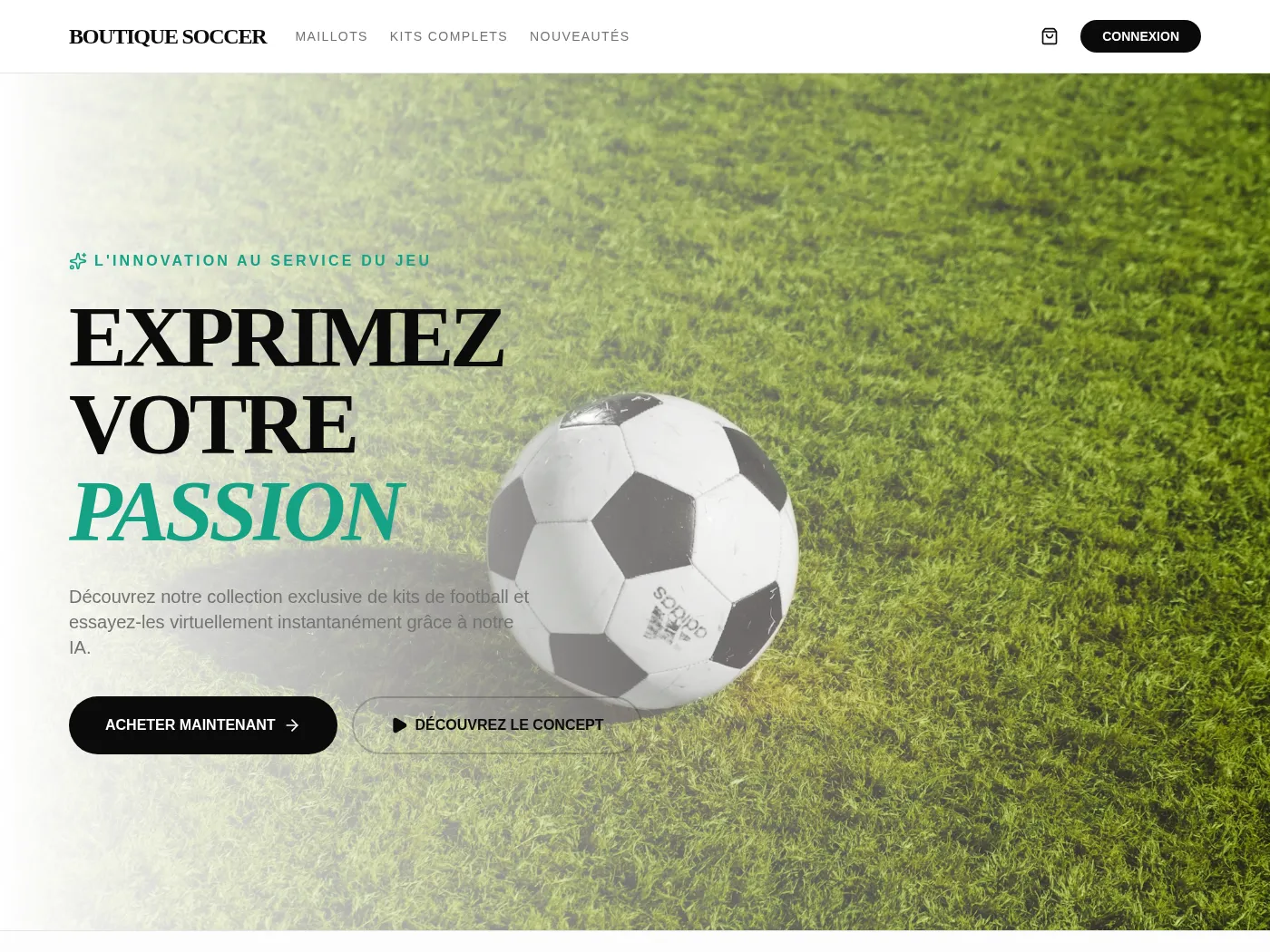 Virtual Soccer Boutique